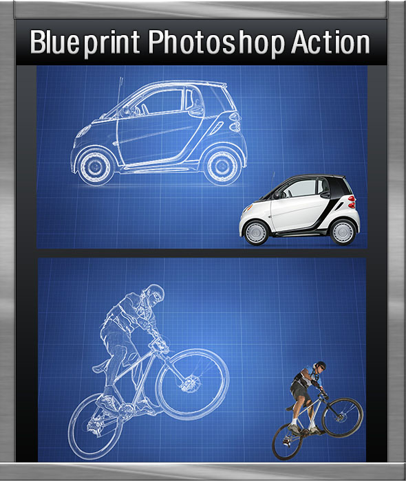 Blueprint Photoshop Action, Add-ons | GraphicRiver