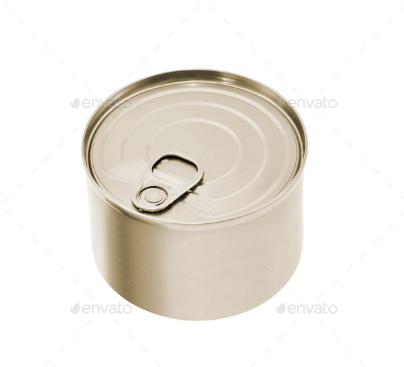 Tin can with no label Stock Photo by photobalance | PhotoDune