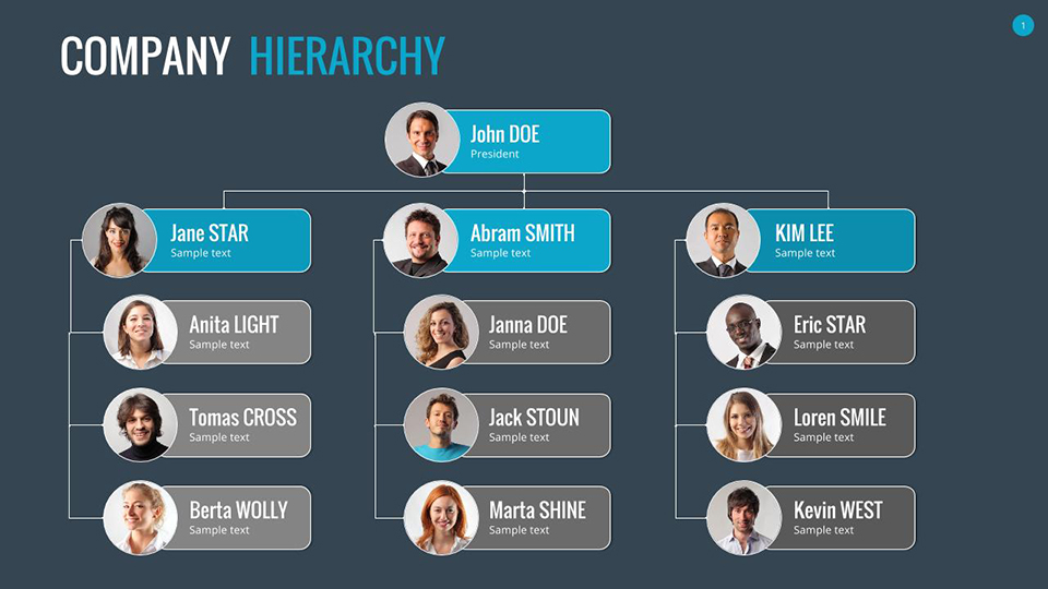 Organizational Charts Google Slides by SanaNik | GraphicRiver