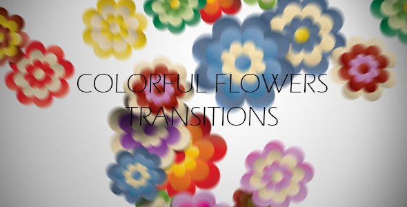 Colorful Flowers Transitions, Motion Graphics | VideoHive