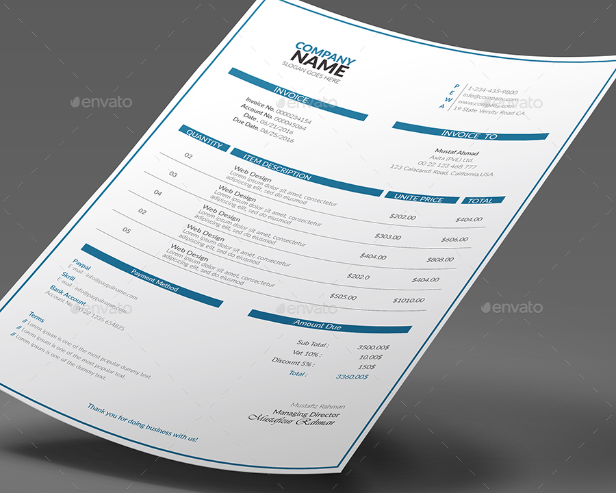 Simple Invoice, Print Templates | GraphicRiver