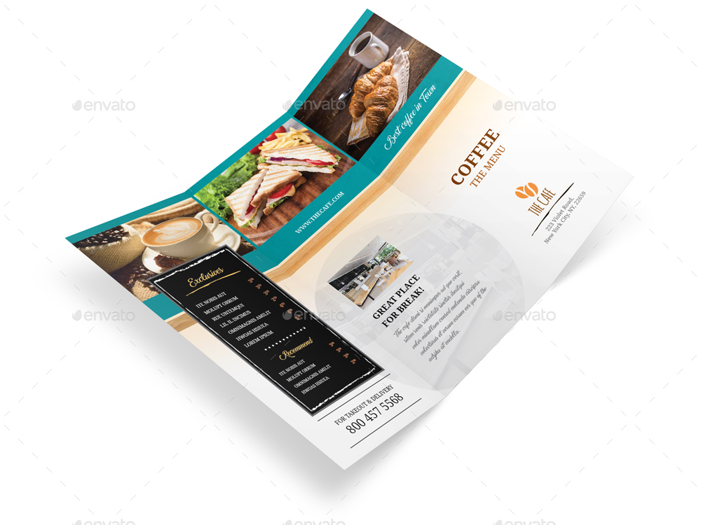 Cafe Menu Print Bundle 2, Print Templates | GraphicRiver