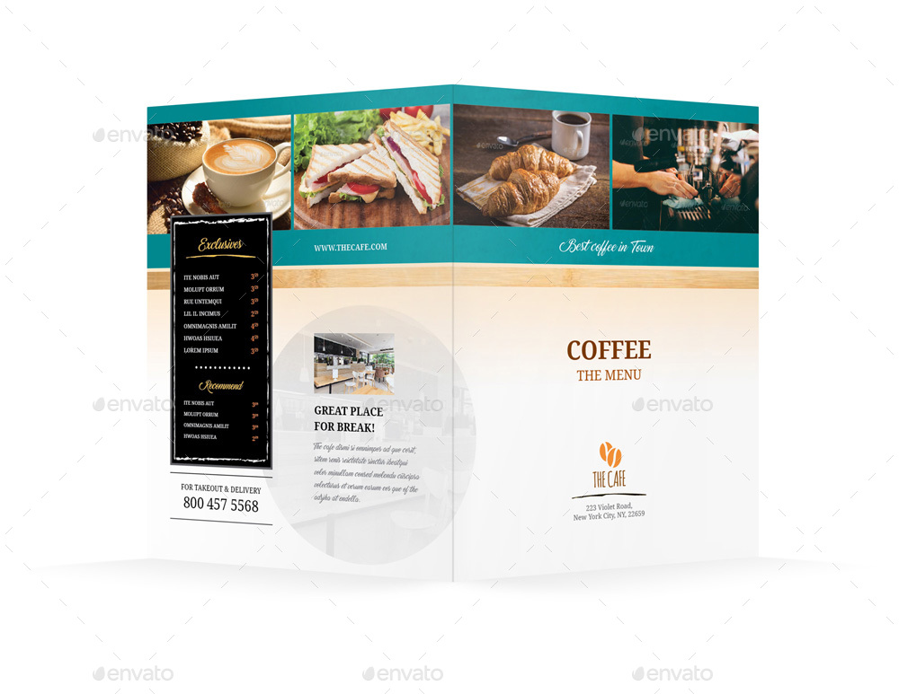 Cafe Menu Print Bundle 2, Print Templates | GraphicRiver