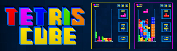 Tetris Cube - HTML5 Arcade Game by codethislab | CodeCanyon