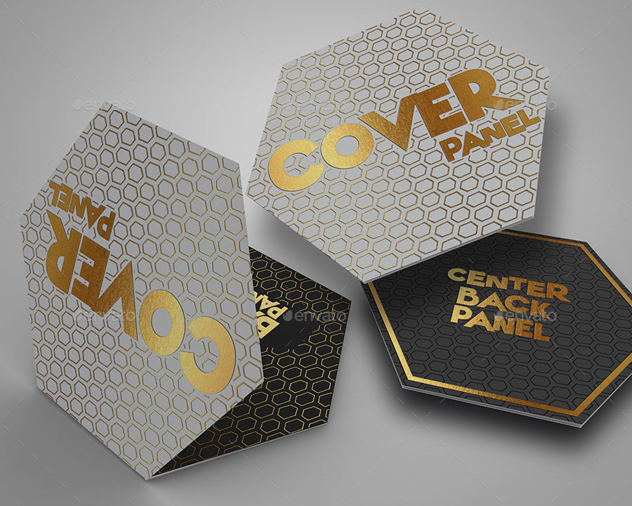 Hexagon Fold Out Style Brochure by ina717 | GraphicRiver