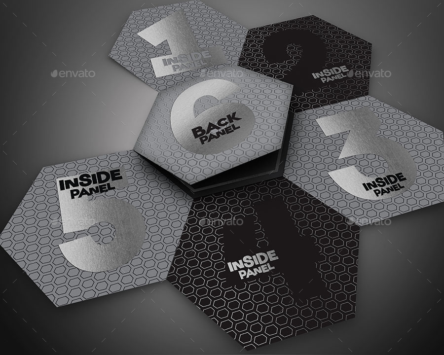 Hexagon Fold Out Style Brochure by ina717 | GraphicRiver