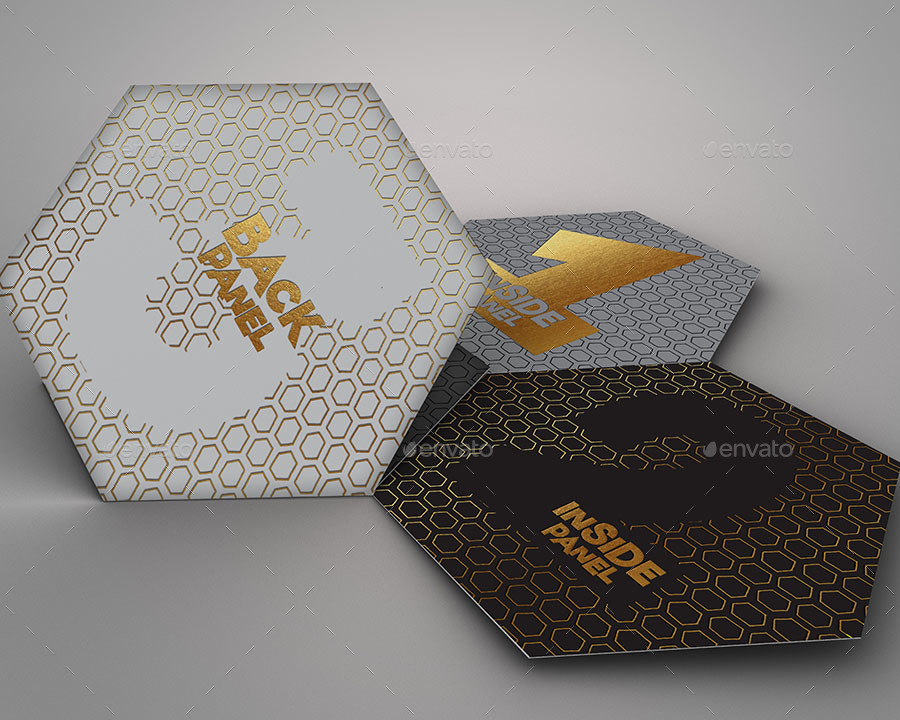 Hexagon Fold Out Style Brochure by ina717 | GraphicRiver