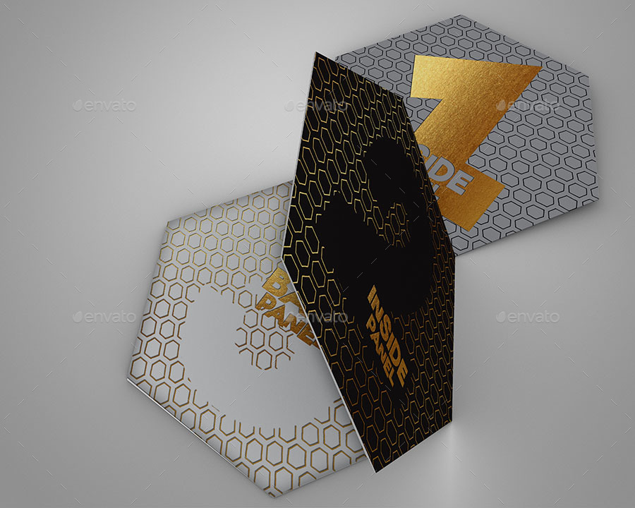 Hexagon Fold Out Style Brochure by ina717 | GraphicRiver