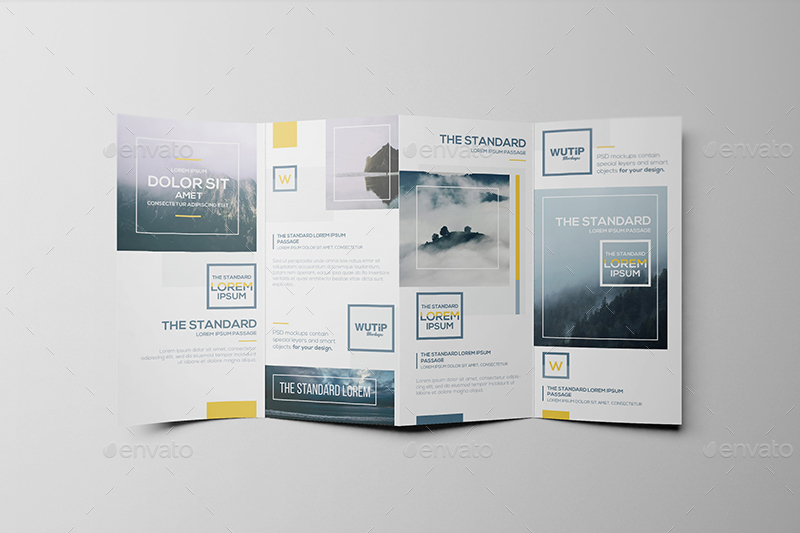 Four Panel Fold Brochure Mockups, Graphics | GraphicRiver