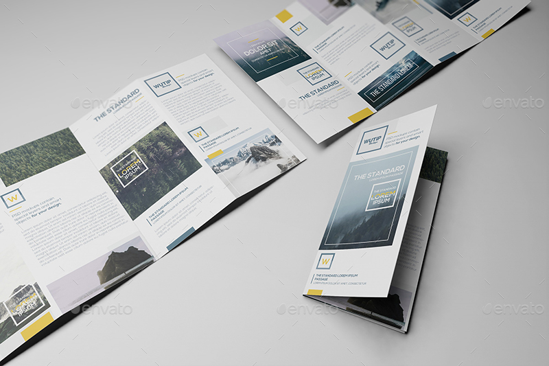 Four Panel Fold Brochure Mockups, Graphics | GraphicRiver