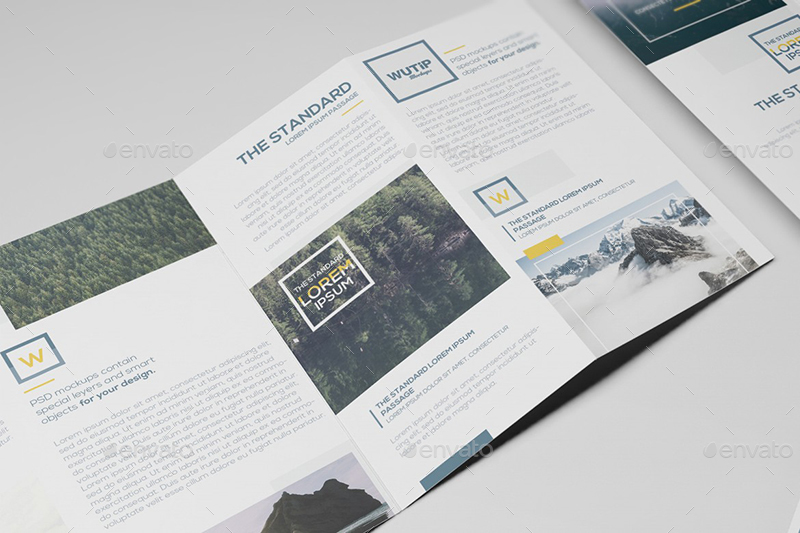 Four Panel Fold Brochure Mockups, Graphics | GraphicRiver