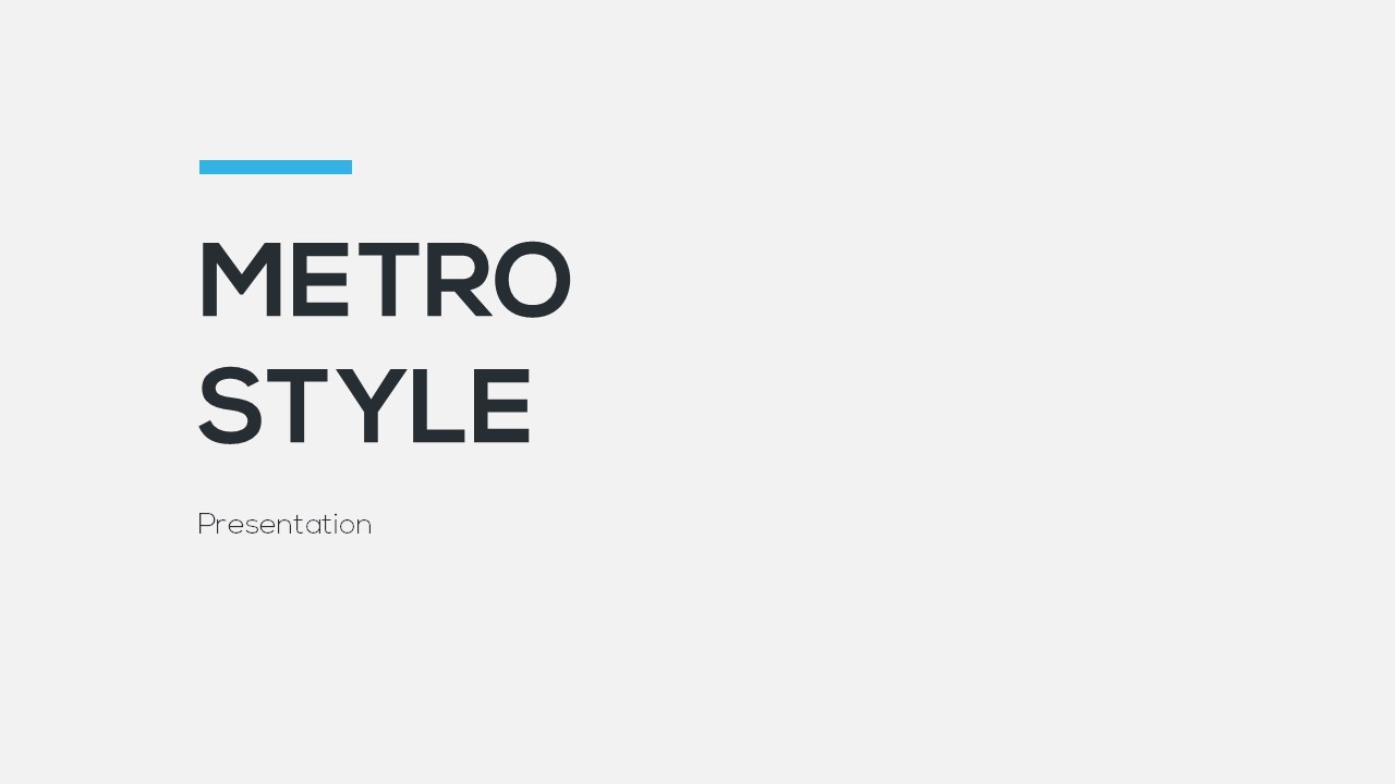 Metro Style Theme, Presentation Templates | GraphicRiver