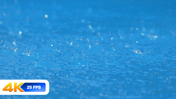 Rain on Water Surface, Stock Footage | VideoHive