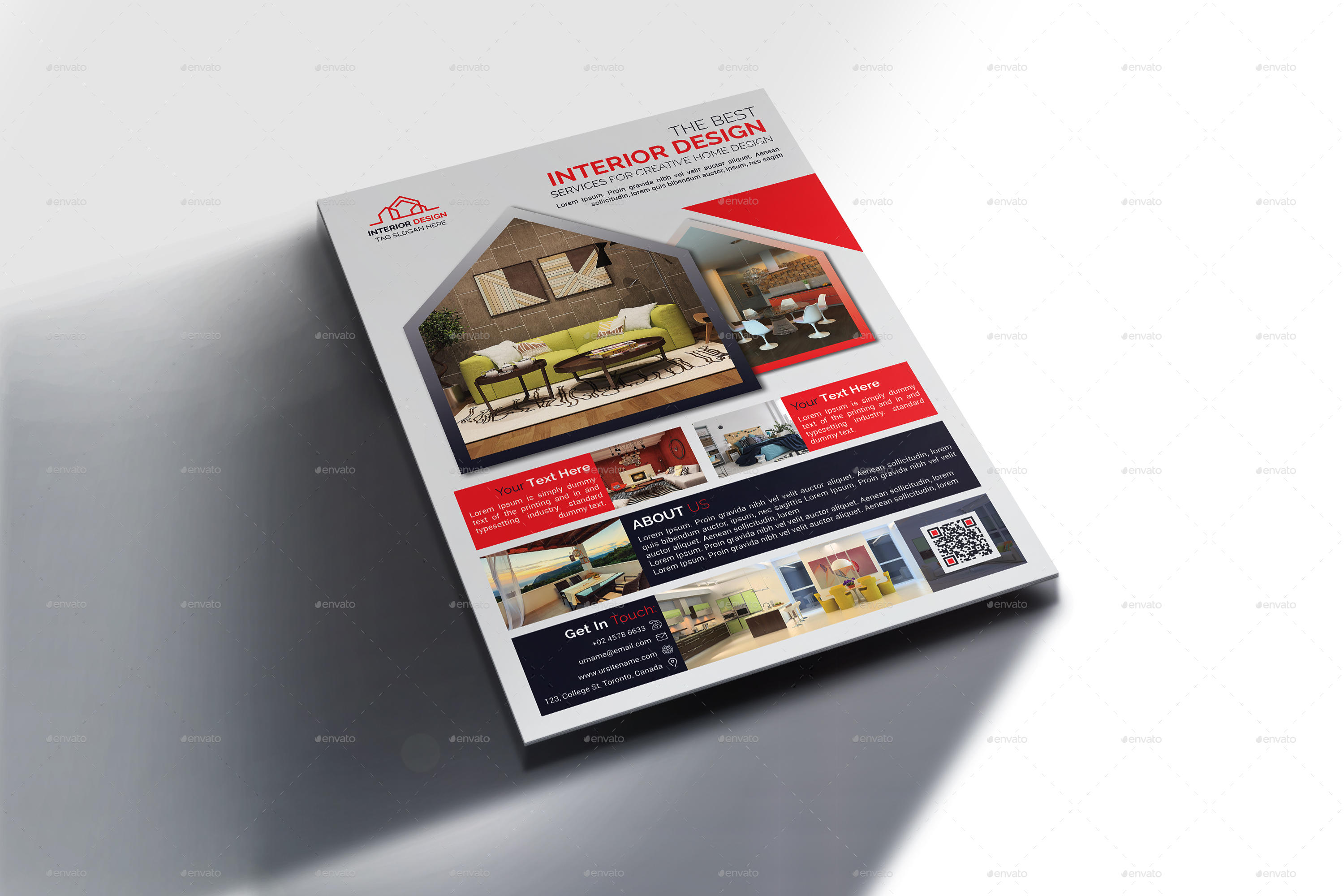 Home Interior Business Flyer, Print Templates | GraphicRiver