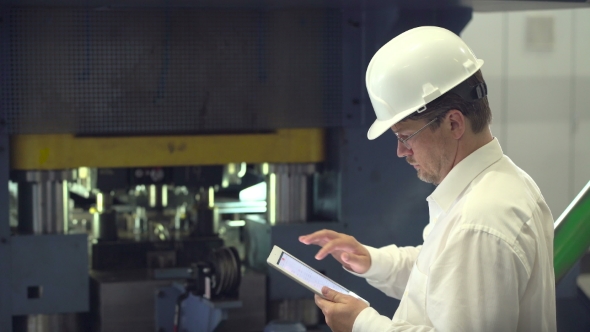 Engineer Using Tablet, Stock Footage | VideoHive