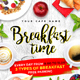 Breakfast Time Flyer, Print Templates | GraphicRiver