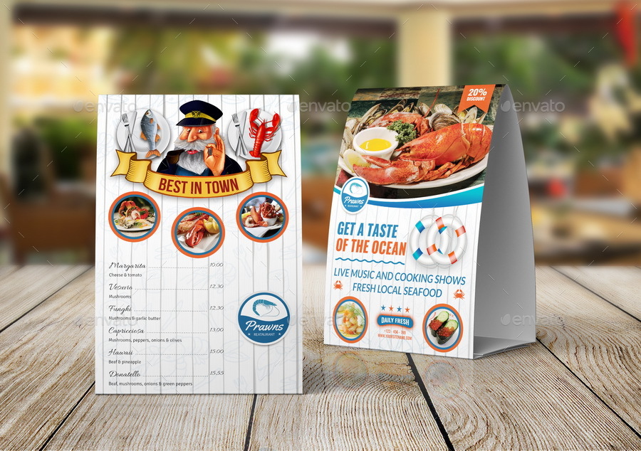 Seafood Restaurant Advertising Bundle, Print Templates | GraphicRiver