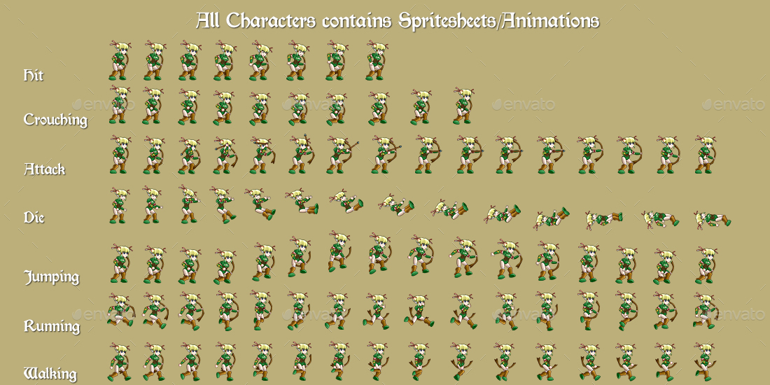 2D Platformer Fantasy Game Kit 3 of 3 - Sprites, Backgrounds & More by ...