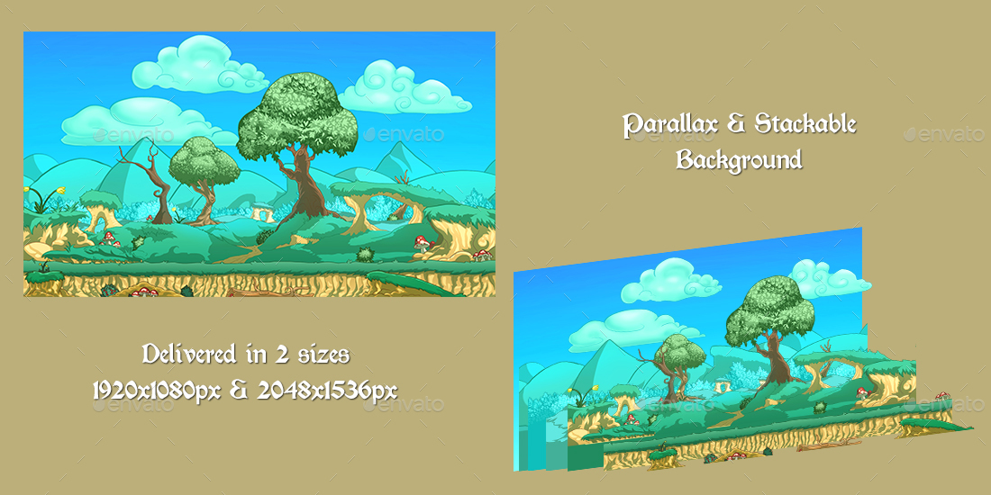 2D Platformer Fantasy Game Kit 3 of 3 - Sprites, Backgrounds & More by ...