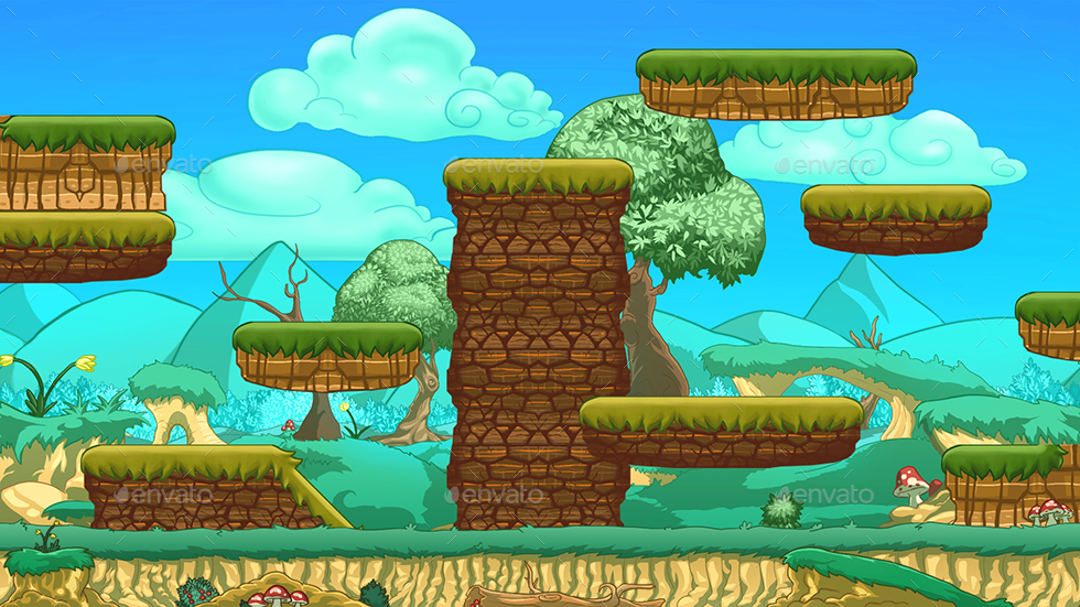 2D Platformer Fantasy Game Kit 3 of 3 - Sprites, Backgrounds & More by ...