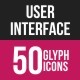 User Interface Glyph Inverted Icons, Icons | GraphicRiver
