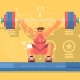 Weightlifting Competitions Flat Design, Vectors | GraphicRiver