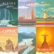 Vector Retro Posters Set., Vectors | GraphicRiver
