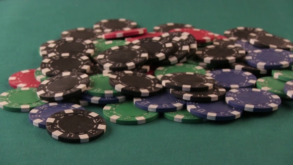 Double Aces. Raise Chips And Showdown., Stock Footage | VideoHive