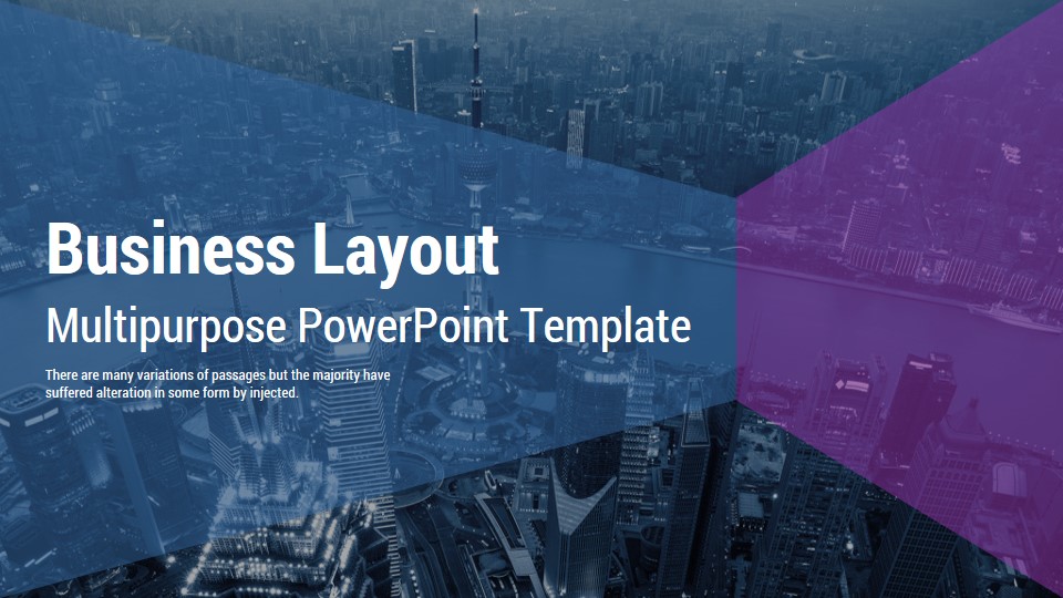 Business Layout PowerPoint Presentation Template, Presentation Templates