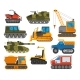 Caterpillar Equipment Tractor Vector Set., Vectors | GraphicRiver