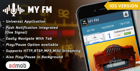 My FM iOS by viaviwebtech | CodeCanyon