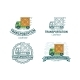 Set Of Transportation Labels, Vectors | GraphicRiver