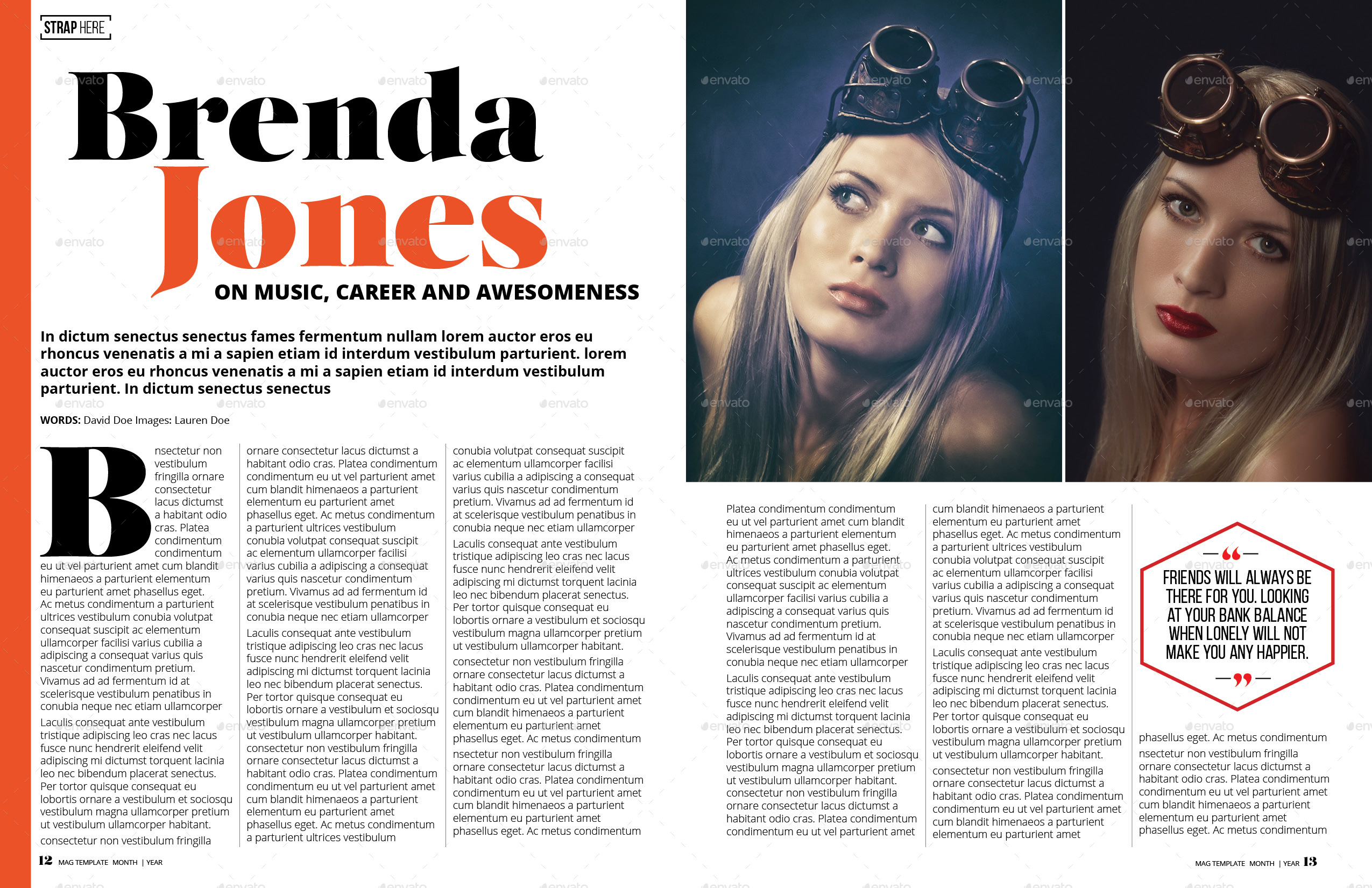 Magazine Template, Print Templates | GraphicRiver