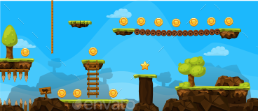 2d Grass Game Platformer Tilesets, Game Assets | GraphicRiver