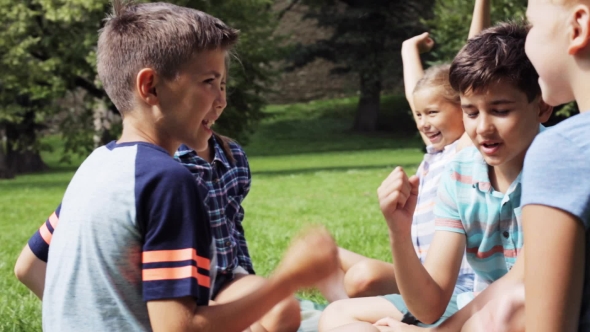 Happy Kids Playing Rock-paper-scissors Game 6, Stock Footage | VideoHive