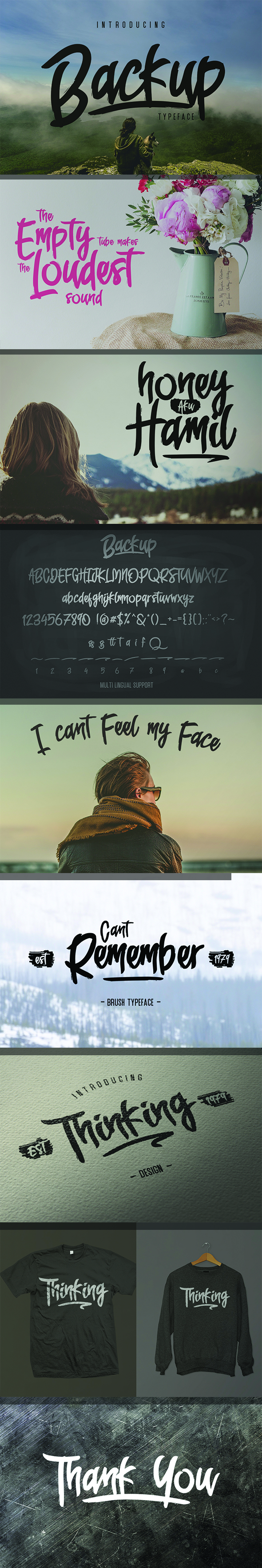 Backup Typeface, Fonts | GraphicRiver