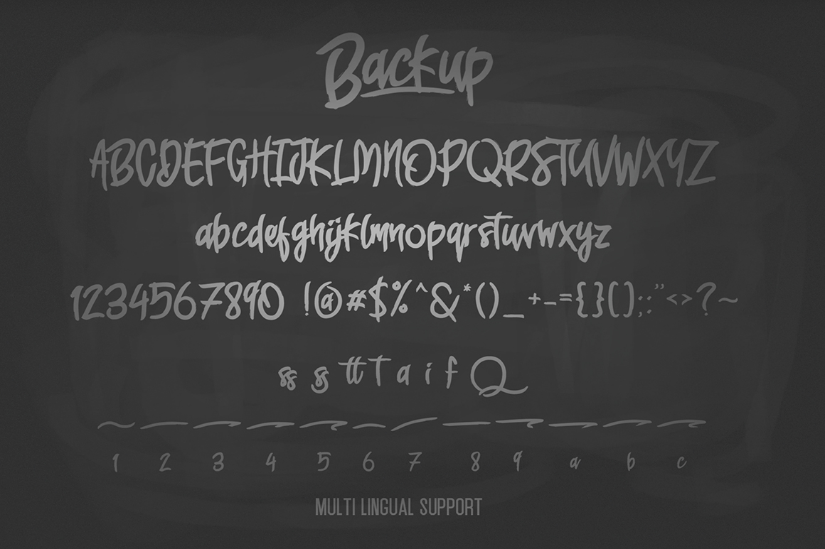 Backup Typeface, Fonts | GraphicRiver