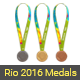 Rio 2016 Medals by Boshgo | 3DOcean
