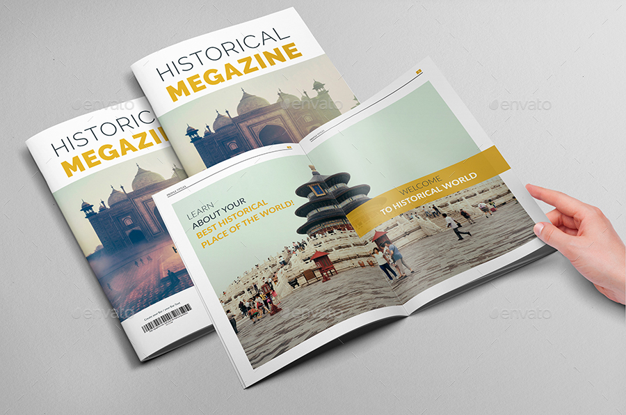 Magazine_Learn About Historical Place, Print Templates | GraphicRiver