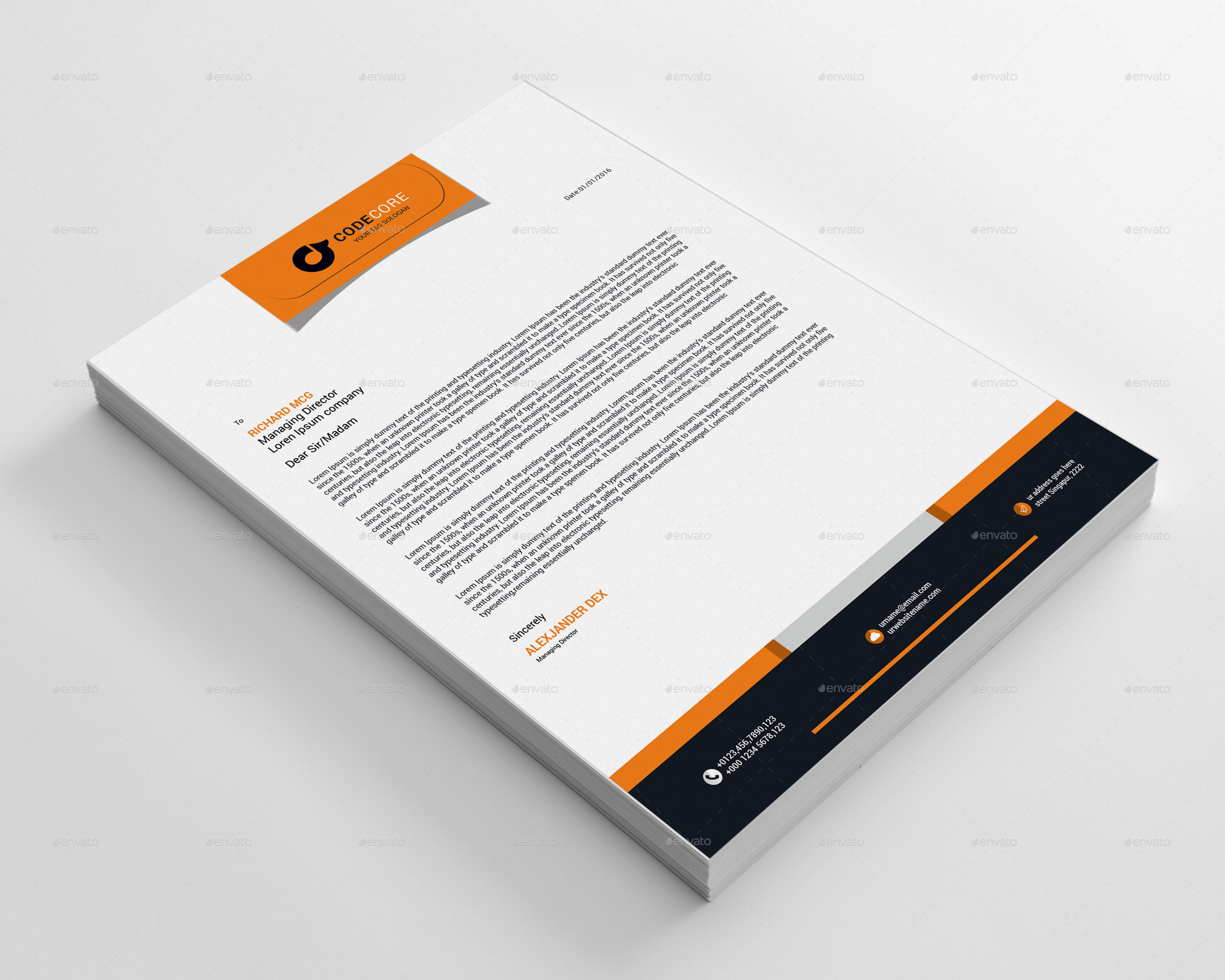 Corporate Letterhead, Graphics | GraphicRiver