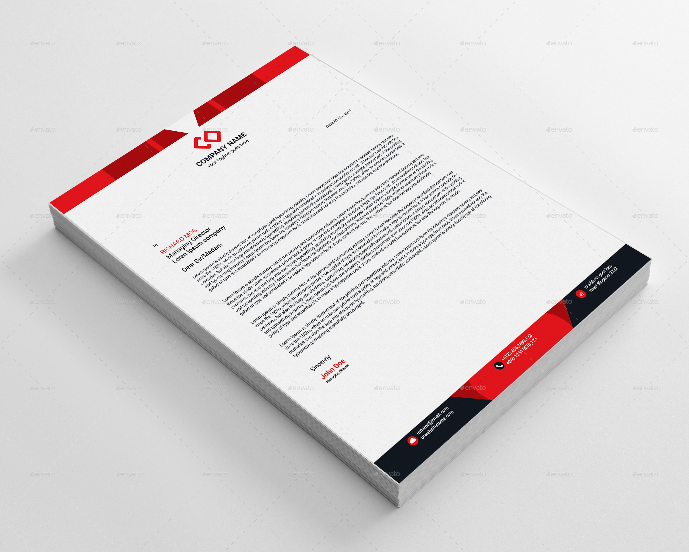 Corporate Letterhead, Graphics | GraphicRiver