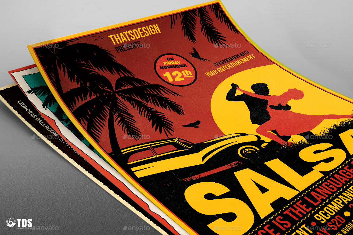 Salsa Dance Flyer Bundle by lou606 | GraphicRiver