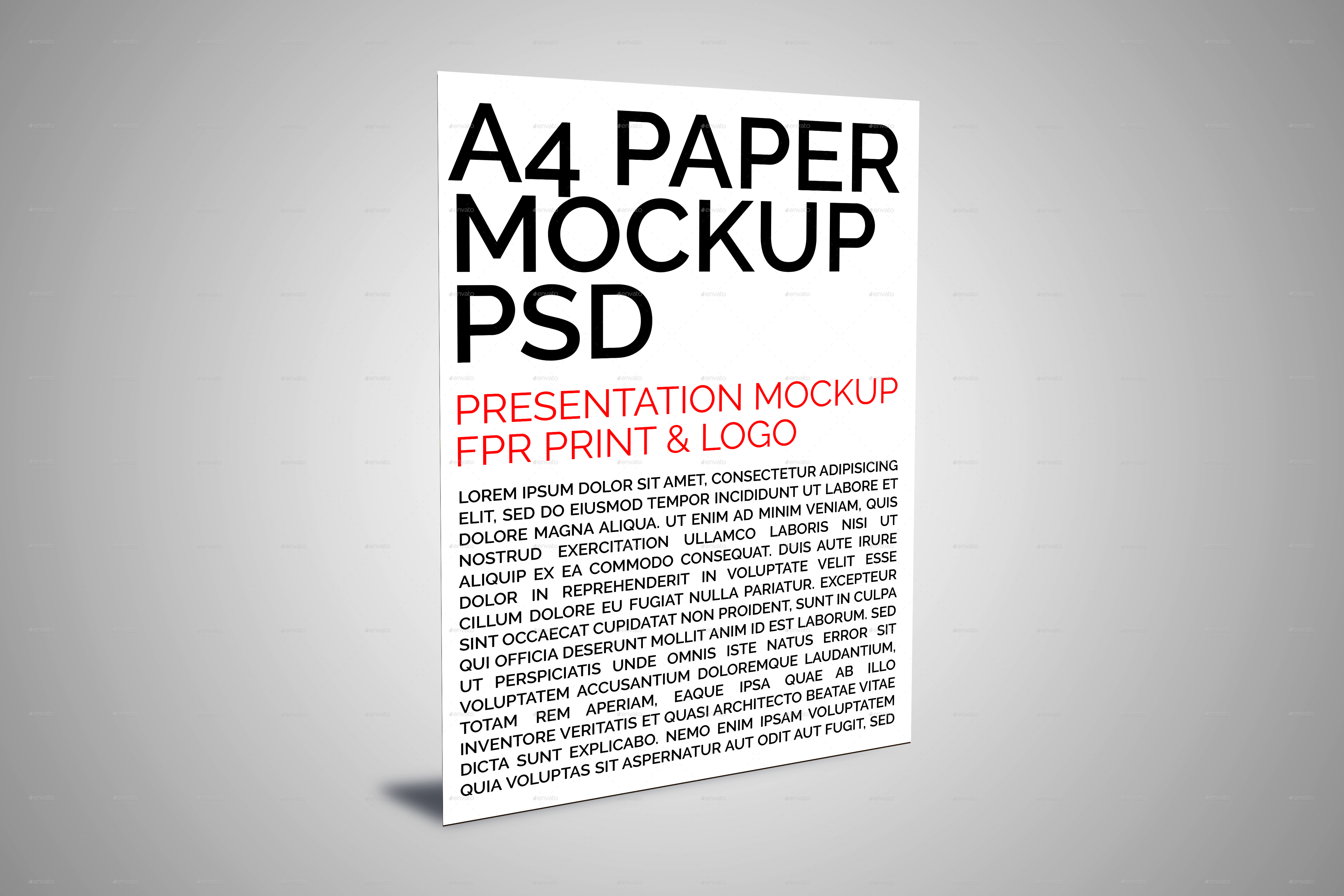 A4 Paper / Poster / Flyer Mockup Design Vol - 3, Graphics | GraphicRiver