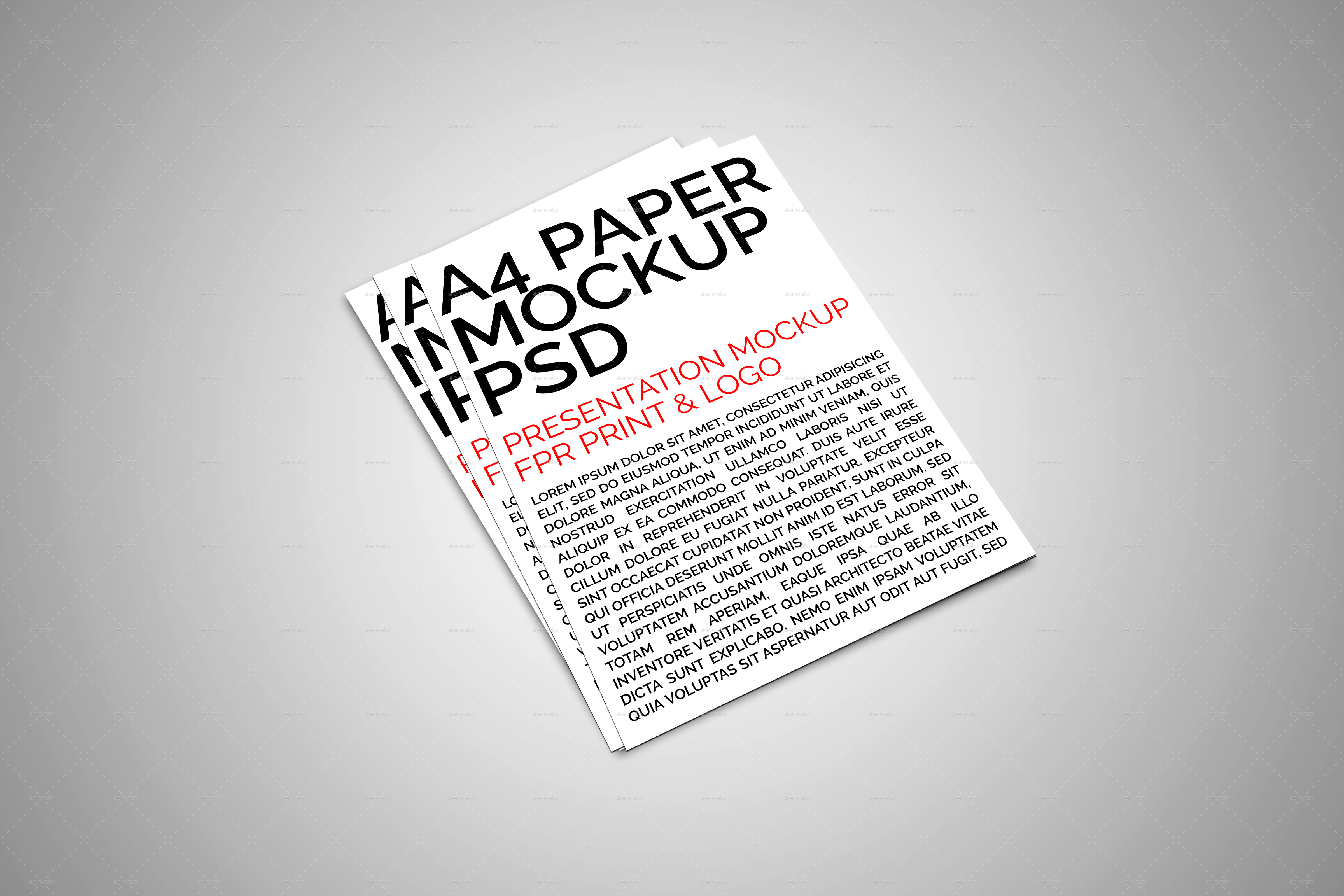 A4 Paper / Poster / Flyer Mockup Design Vol - 3, Graphics | GraphicRiver