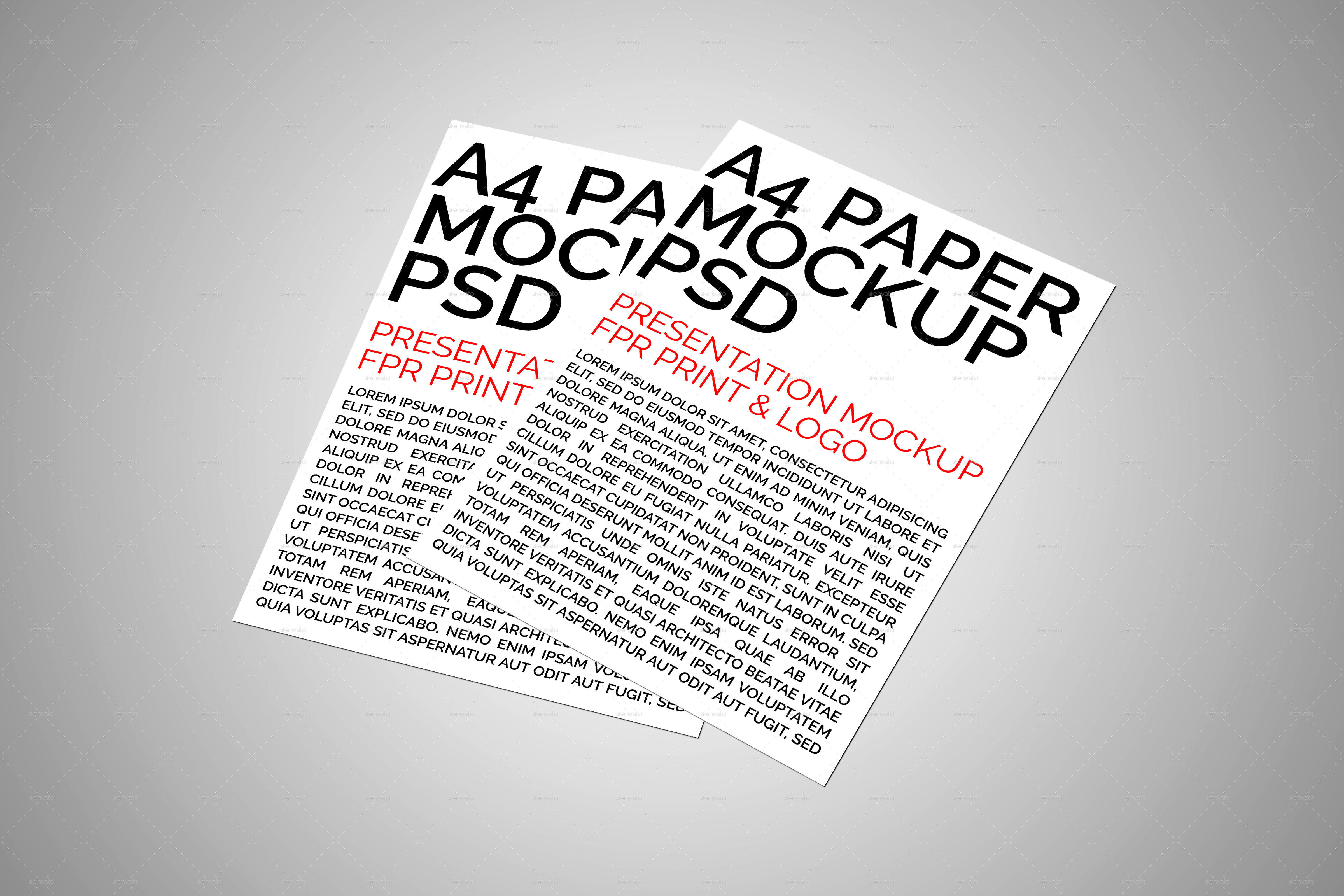 A4 Paper / Poster / Flyer Mockup Design Vol - 3, Graphics | GraphicRiver