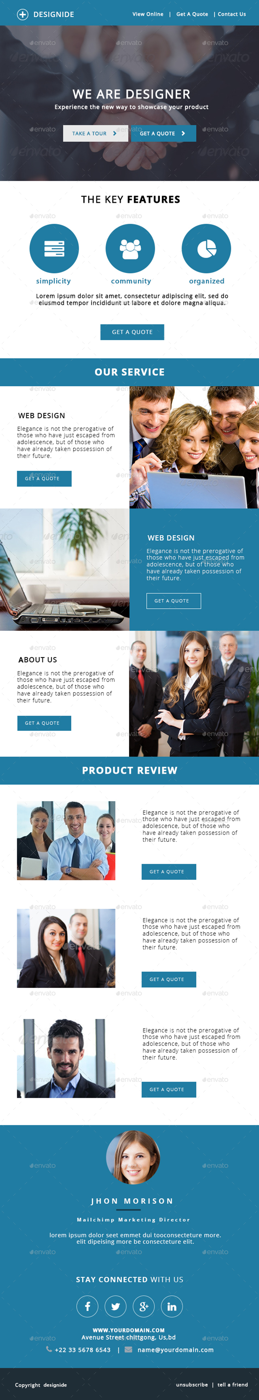 Multipurpose Email Template V14, Web Elements | GraphicRiver