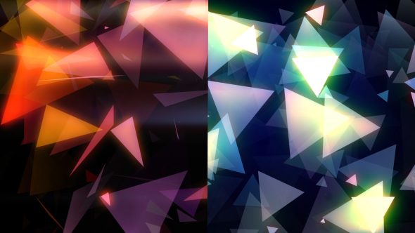 Glowing Triangles Vj Loops, Motion Graphics | VideoHive