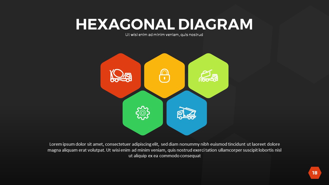 Hexagonal Infographic, Presentation Templates | GraphicRiver