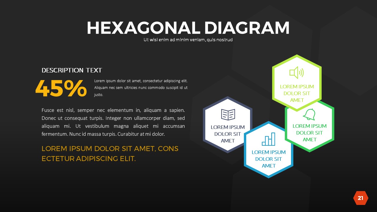 Hexagonal Infographic, Presentation Templates | GraphicRiver