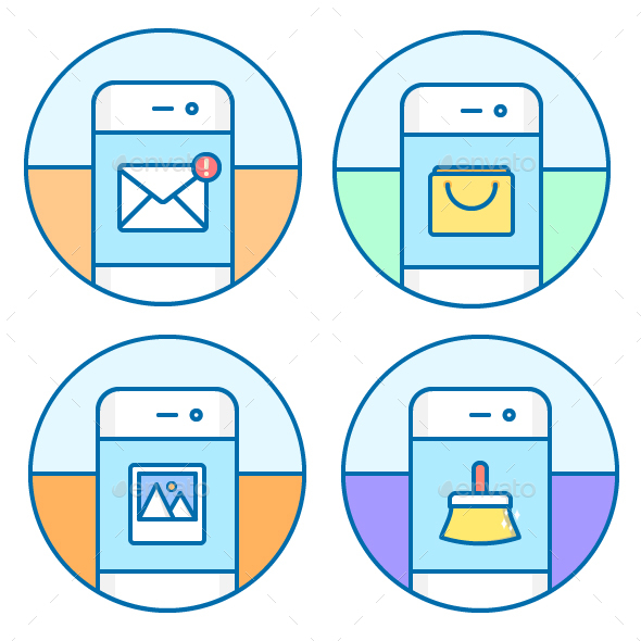 20 Mobile App Icons, Icons | GraphicRiver
